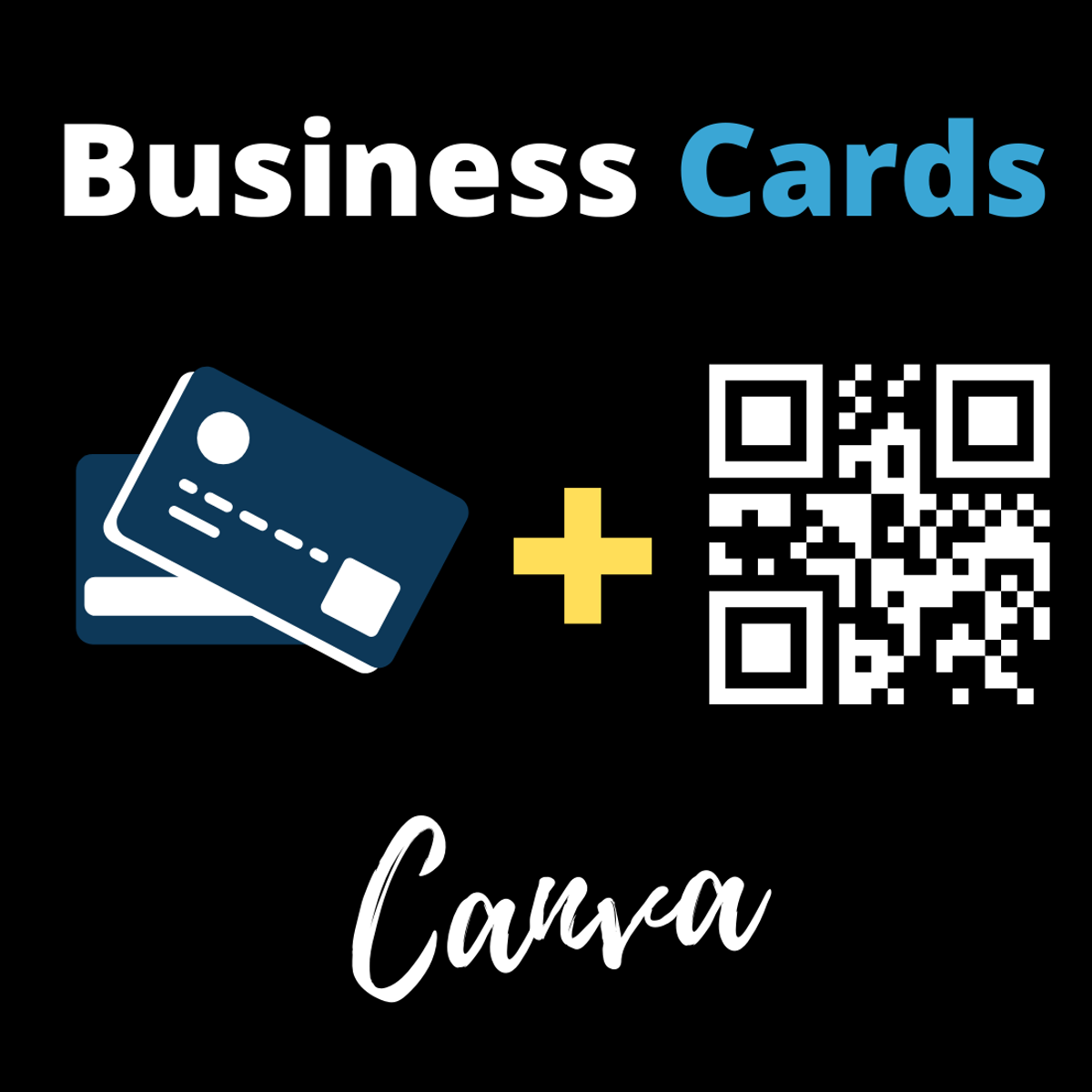 Design a Professional Business card with QR code using Canva – NTI Training